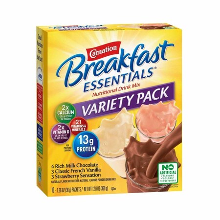 Carnation Breakfast Essentials Oral Supplement Rich Milk Chocolate ...