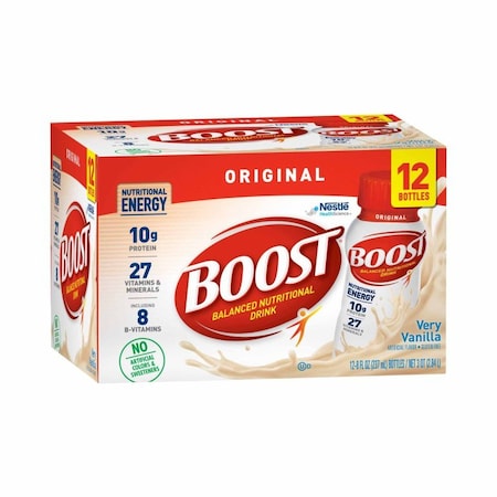 Boost Original Oral Supplement Very Vanilla Flavor Liquid 8 oz. Bottle ...