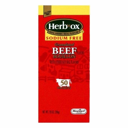 Herb-Ox Sodium Free Instant Broth Beef Flavor Bouillon Flavor Liquid 7. ...