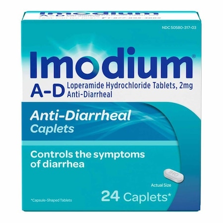 Imodium A-D Anti-Diarrheal 2 mg Strength Caplet, 24PK 50580031703 | Zoro