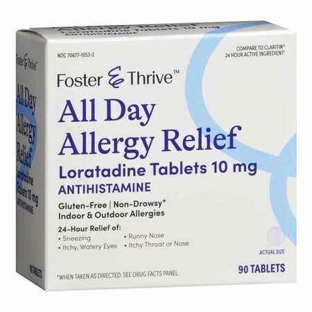Foster & Thrive Allergy Relief 10 mg Strength Tablet, 90PK 70677105302 ...