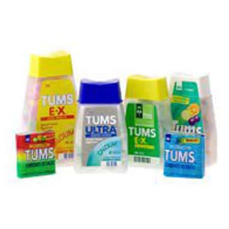 Tums Extra Strength Antacid 750 mg Strength Chewable Tablet 96 per ...