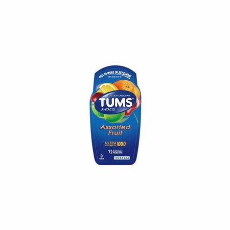 Tums Ultra Strength Antacid 1000 mg Strength Chewable Tablet, 72PK ...