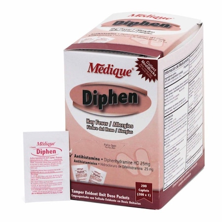 Diphen Allergy Relief 25 mg Strength Tablet, 200PK 18447 | Zoro