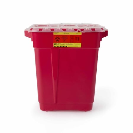 Bd Sharps Container Red Base 18-1/2 X 17-3/4 X 11-3/4 Inch Vertical ...
