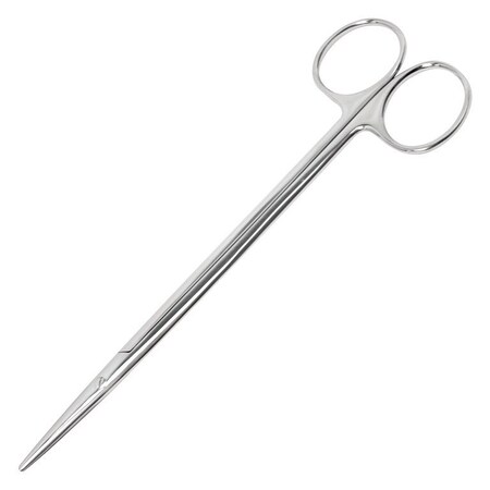 Economy Metzenbaum Scissors 7in, Straight Satin Finish 11-122-S | Zoro