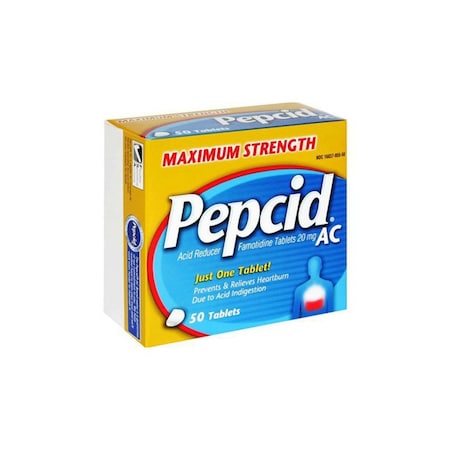Pepcid Ac Antacid 20 mg Strength Tablet, 50PK 16837085550 | Zoro