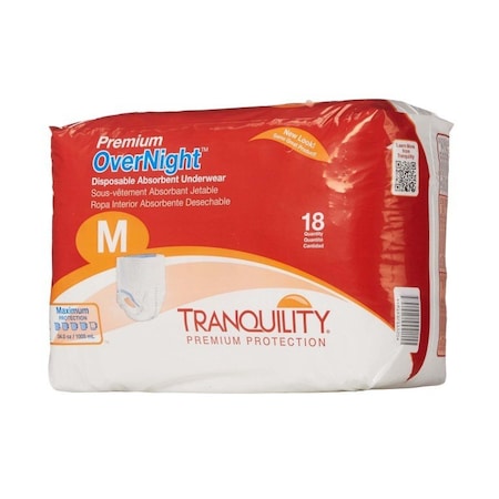 Tranquility Premium Overnight Absorbent Underwear, Medium 34in-38in ...