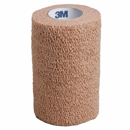 3M Coban Cohesive Bandage, 4 Inch X 5 Yard, Self-Adherent Closure, Tan ...