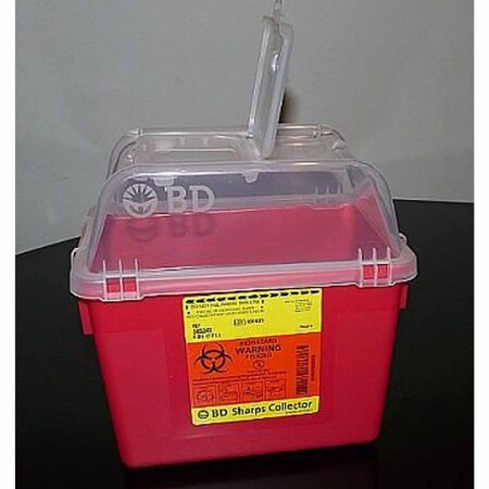 Bd Sharps Container Red Base 10-3/10 X 11-3/10 X 6-4/5 Inch Vertical ...