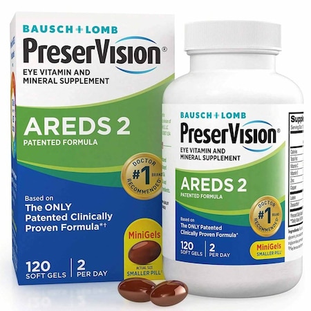 Preservision Areds 2 Eye Vitamin Supplement Ascorbic Acid / Vitamin E ...