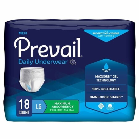 Prevail Daily Underwear Prevail Men's Daily Underwear, Absorbent ...