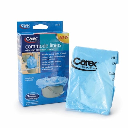 Carex Commode Liner, 7PK FGP70900 0000 | Zoro
