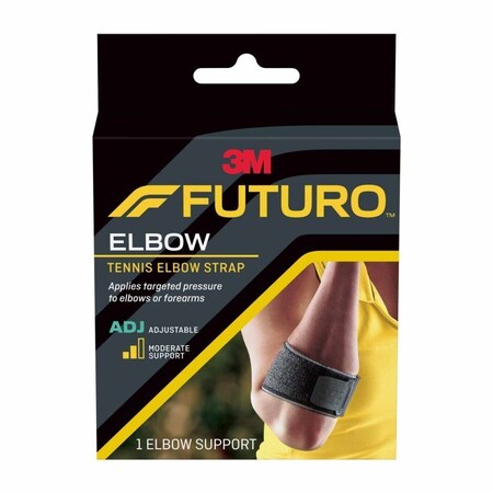 Futuro Elbow Support Tennis Elbow Strap Left or Right Elbow Black, 24PK ...