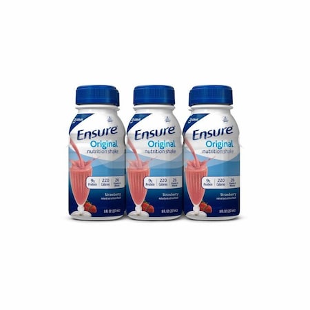Ensure Original Shake Oral Supplement Strawberry Flavor Liquid 8 oz ...
