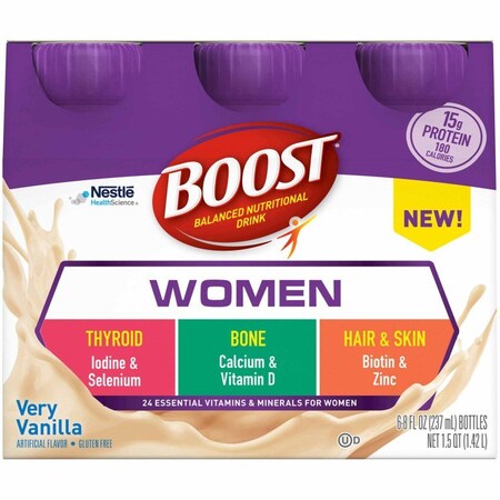 Boost Women Oral Supplement Very Vanilla Flavor Liquid 8 oz. Bottle ...