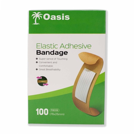 Oasis Fabric Adhesive Bandages, 1 in. x 3 in., 100PK BA1-FAB | Zoro