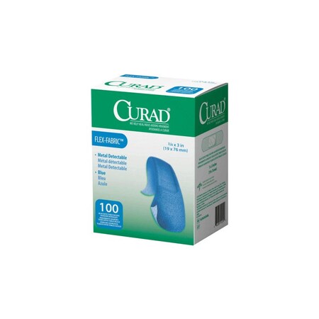 Oasis Food Service Adhesive Bandages, 3/4in x 3in, Blue, Fabric, 1200 ...