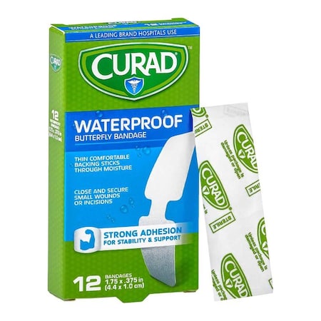 Curad Bandages, adhesive, butterfly closure, waterproof, 288PK ...