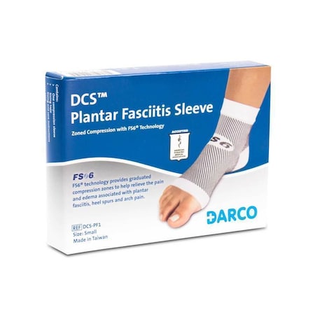 Orthosleeve FS6 Compression Sleeve for Plantar Fasciitis, Small FS6-S ...