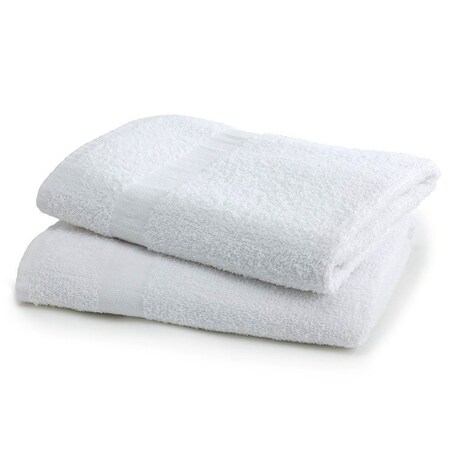Oasis Blended Terry Bath Towel Bale, White, 20in x 40, 55 lb, 12PK ...