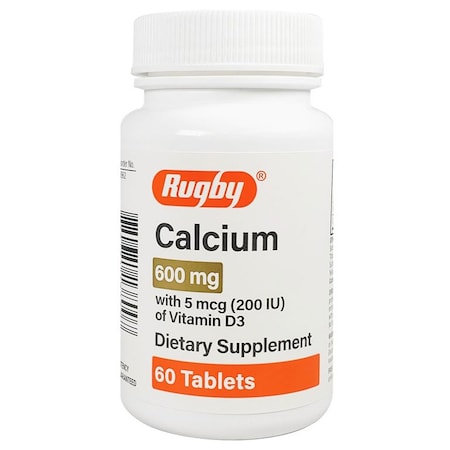 Major & Rugby Pharmaceuticals Calcium W/ Vitamin D-3 Tablets, 600mg ...