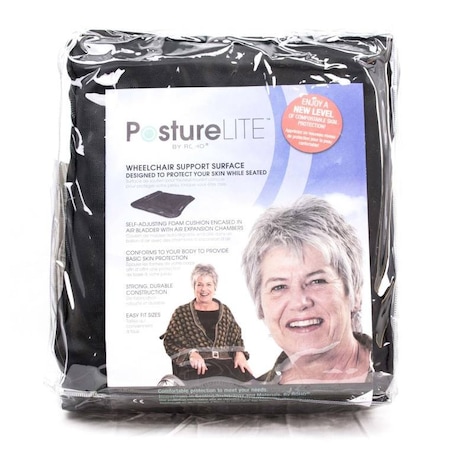 Roho Posturelite Cushion, 18.75 in. X 17.25 in., Black POSTUREL2 | Zoro