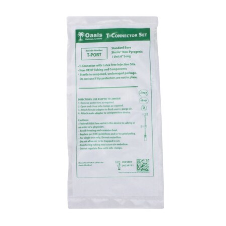 Oasis IV T-Connector, Standard Bore, 6 in. T-PORT | Zoro