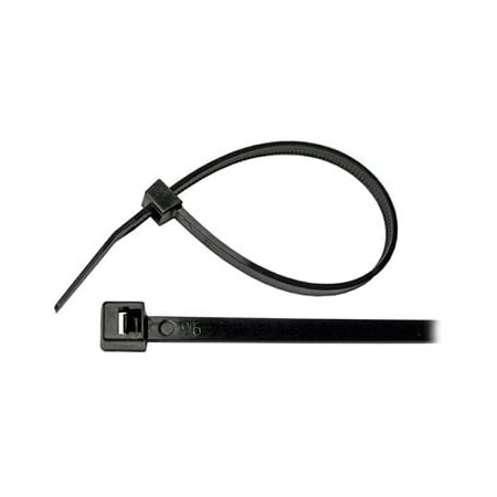 Pico Tie Wrap-5.5 Blk 100Pc, No 7075E 7075E | Zoro