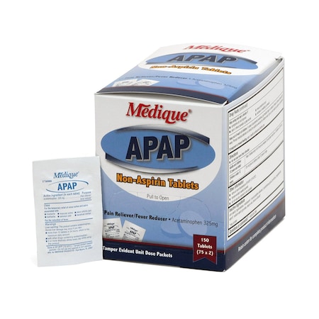Medique APAP Non-Aspirin Pain Relief, PK150 14536 | Zoro