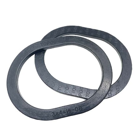 Topog-E Handhole Gasket, Series 180, Black Rubber, 3 in x 4 in x 1/2 in ...