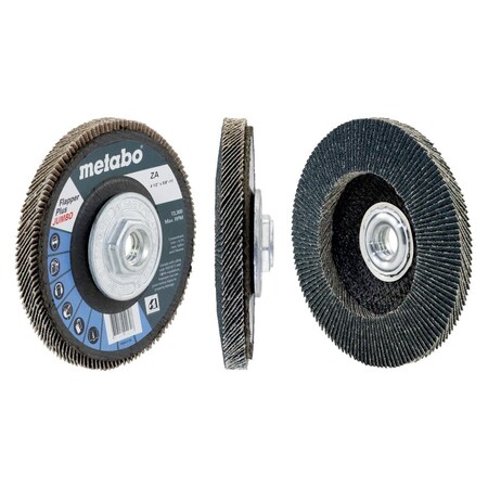 Metabo Flap Disc 4 1/2" Flapper Plus JUMBO 80 5/8"-11 T27 Fiberglass ...
