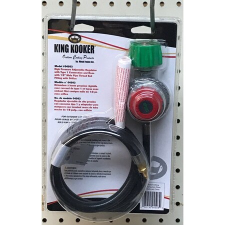 King Kooker 5 PSI Regulator, Type 1 Connection, Male Pipe Thread 04503 ...