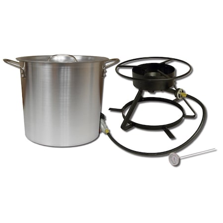 King Kooker Outdoor Cooker, 54K BTU, 42qt Aluminum Pot 5002 | Zoro