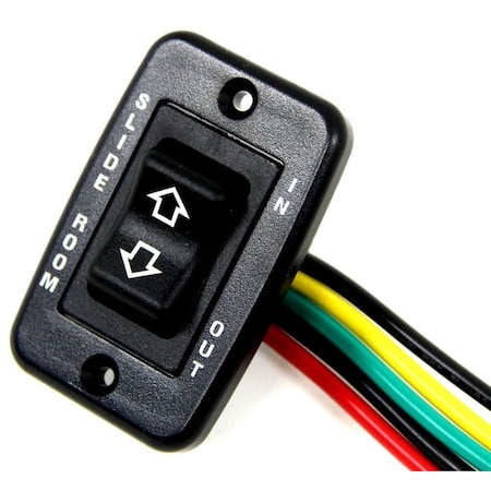 Lippert BLACK SLIDE-OUT SWITCH KIT (SWITCH, BEZEL, & HARNESS) 117460 | Zoro