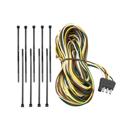 Draw-Tite 4-FLAT TRAILER END CONNECTOR, DUAL TAIL LIGHT WIRES, 25FT ...