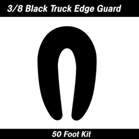 Cowles Products PROTEKTOTRIM DOOR EDGE GUARDS, TRUCK U, 50FT KIT, BLACK ...