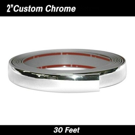 Cowles Products PROTEKTOTRIM CHROME TRIM & MOLDING, 2IN CUSTOM CHROME ...