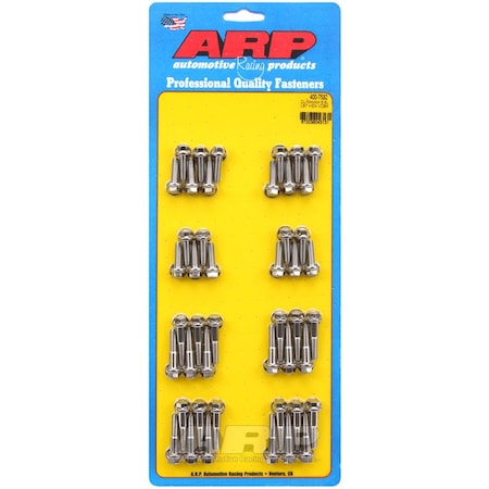 Engine Header Bolt Set Mr. Gasket Header Bolts - 16 Piece Set For ...