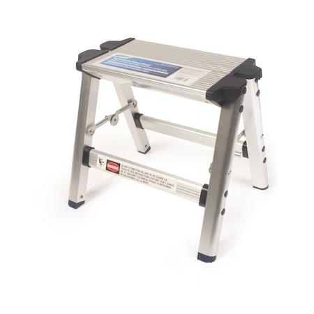 Camco STEP STOOL, ALUMINUM, FOLDING W/PLASTIC FEET (43672) | Zoro