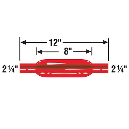 Ap Exhaust GLASSPACK - CHERRY BOMB, STRAIGHT, 3.50IN CASE, 2.25IN CORE ...