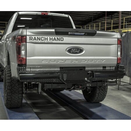 Ranch Hand 17-C F250/F350 SD LEGEND REAR BUMPER W/SENSOR PLUGS BLACK ...
