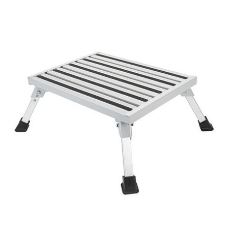 Camco STEP STOOL, ALUMINUM PLATFORM STEP, FIXED HEIGHT 43677 | Zoro