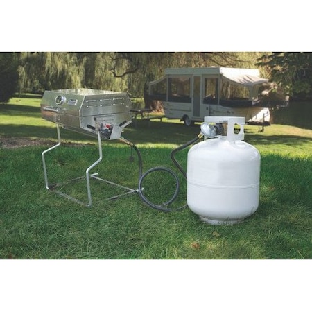Camco HOSE-PROPANE 6FT W/REG, FEMALE QC W/SHUT-OFF VALVE, ACME 57629 | Zoro