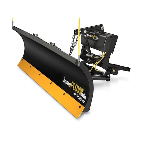Meyer HomePlow Power Angle, 7'6in Residential Reciever Hitch Snow Plow ...
