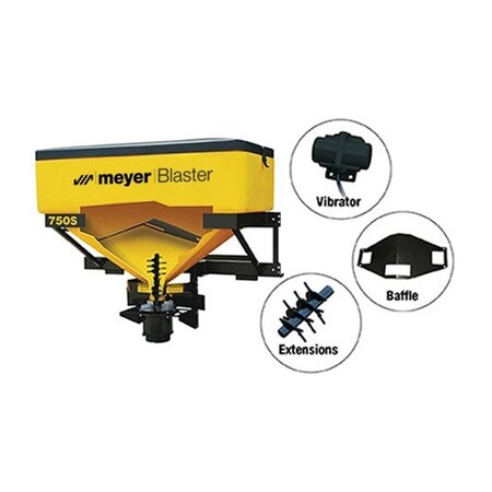 Meyer Blaster 750RS Motorized Professional Tailgate Salt Spreader w ...