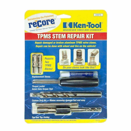 Ken-Tool DIY RECORE TPMS STEM RPR KIT KT29975 | Zoro