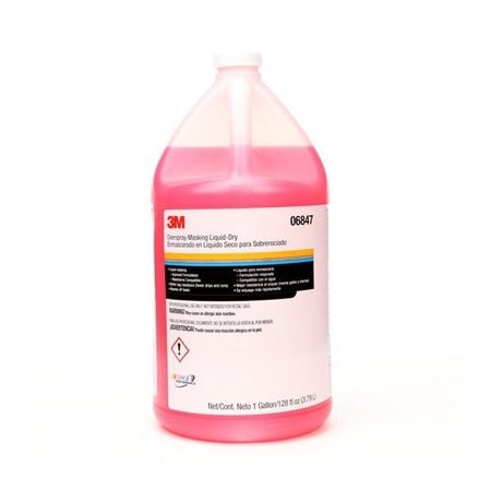 3M PN06847 Overspray Masking Liquid Dry-GAL 3M6847 | Zoro