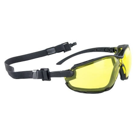Sas Safety GOGGLE ANTI FOG BLACK Frame/YELLOW LenS SA5103-02 | Zoro
