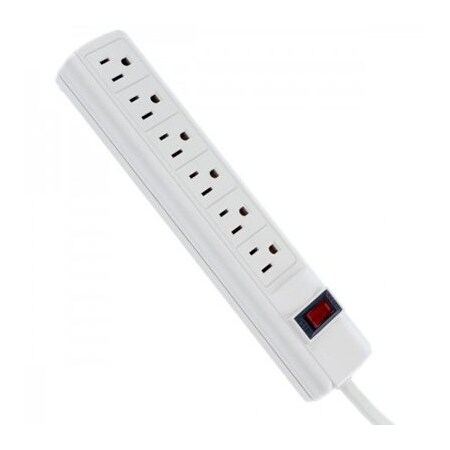 Bayco 6 WAY OUTLET STRIP W/SURGE PRTCTR 4.5' BYSL-736 | Zoro